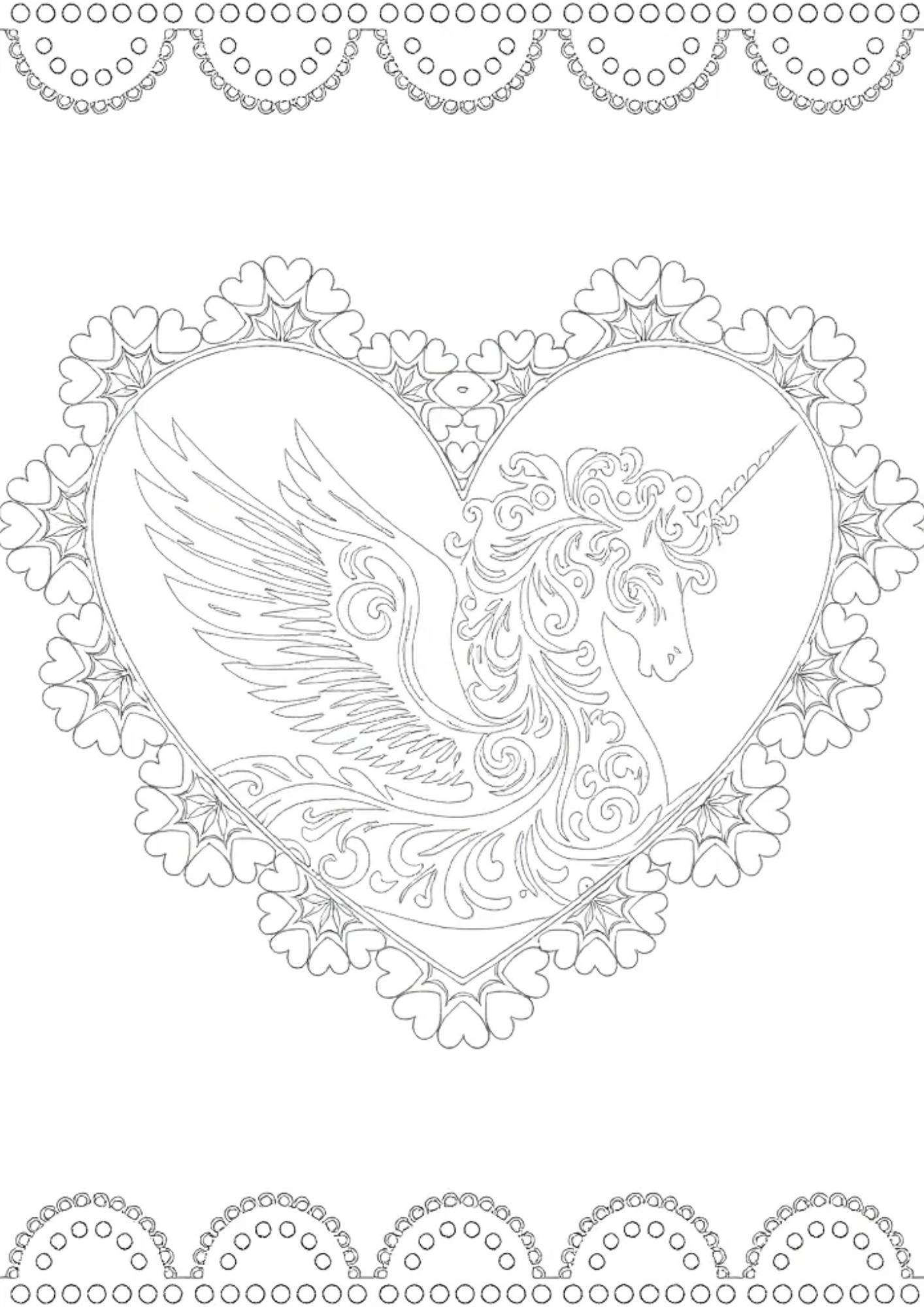 free unicorn coloring pages